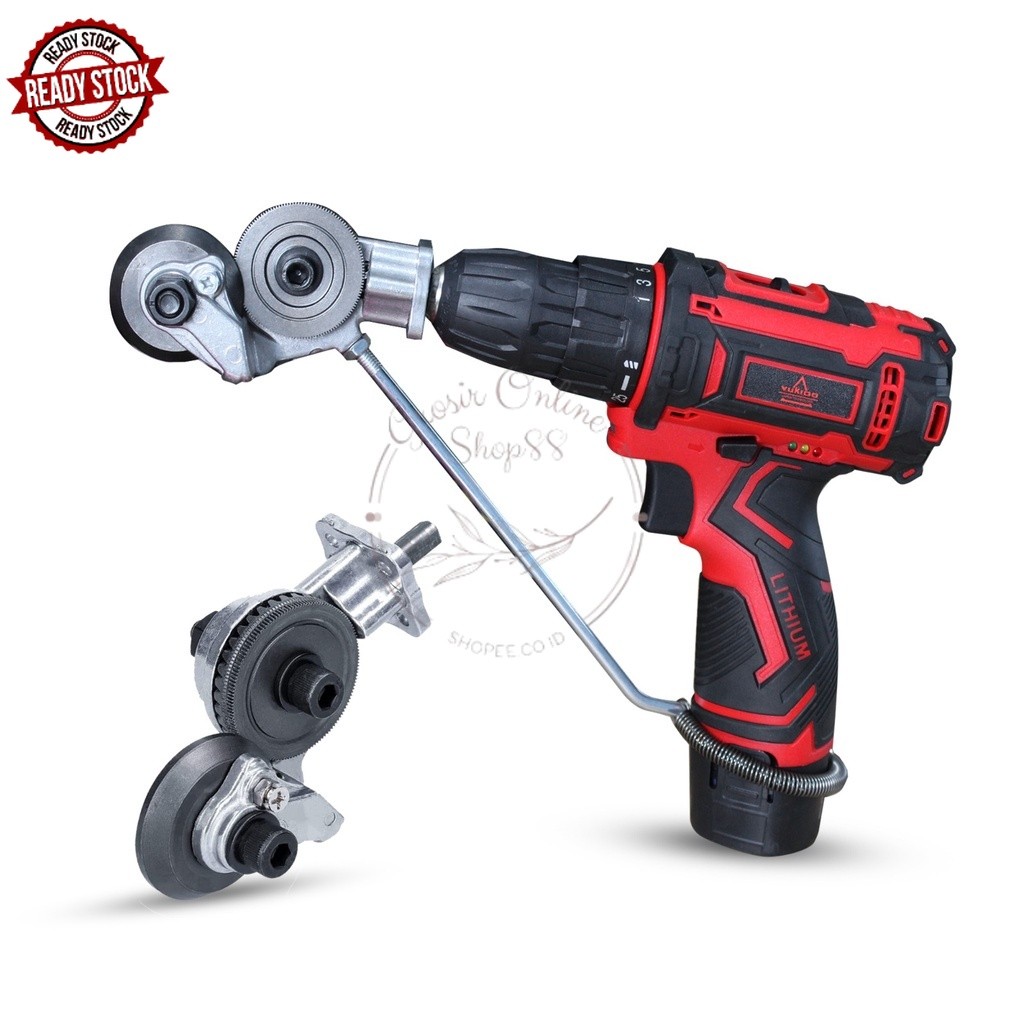 Jual GOS -J401- Adaptor Bor Pemotong Seng - Alat Adapter Drill Plate Cutter Alat Potong Gunting ...