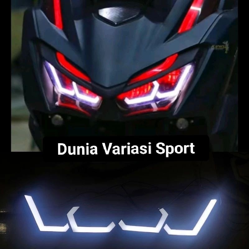 Jual lampu alis lazy eye hexagon vario 160 frame hexa honda vario 160 ...