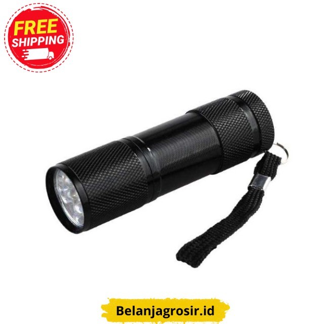 Jual SENTER TERBAIK Senter Kecil Ultraviolet 400 nm 9 LED / Center UV 9 ...