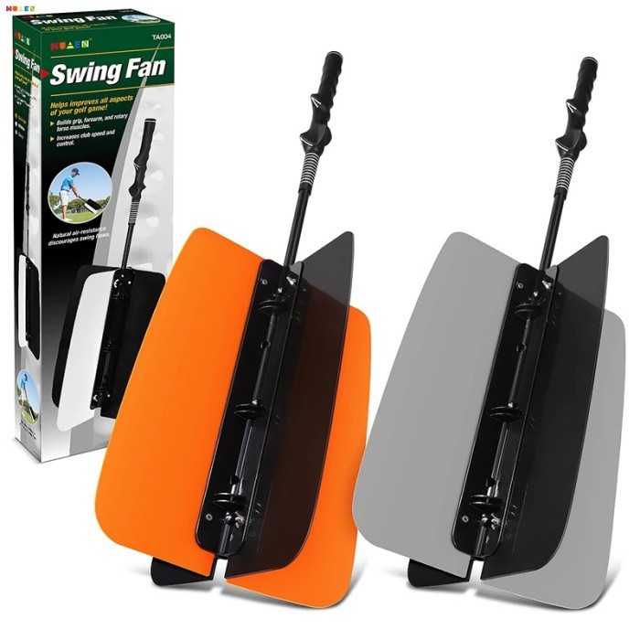 Jual Golf Magic Fan Golf Power Swing Fan Trainer with Practice Stick ...