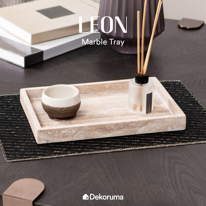 Jual Dekoruma LEON Marble Tray Rectangle Ukuran 30x20 CM / Tatakan ...