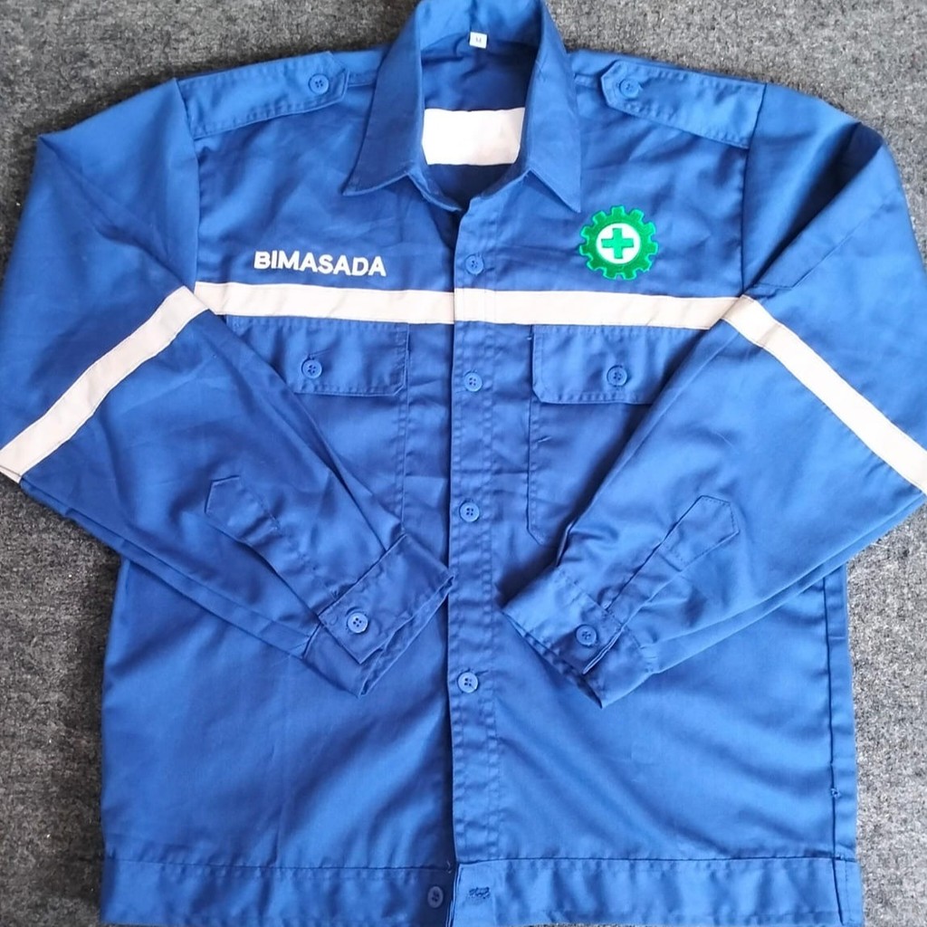 Jual baju kerja proyek // kemeja safetyl proyek lapangan // wearpack ...