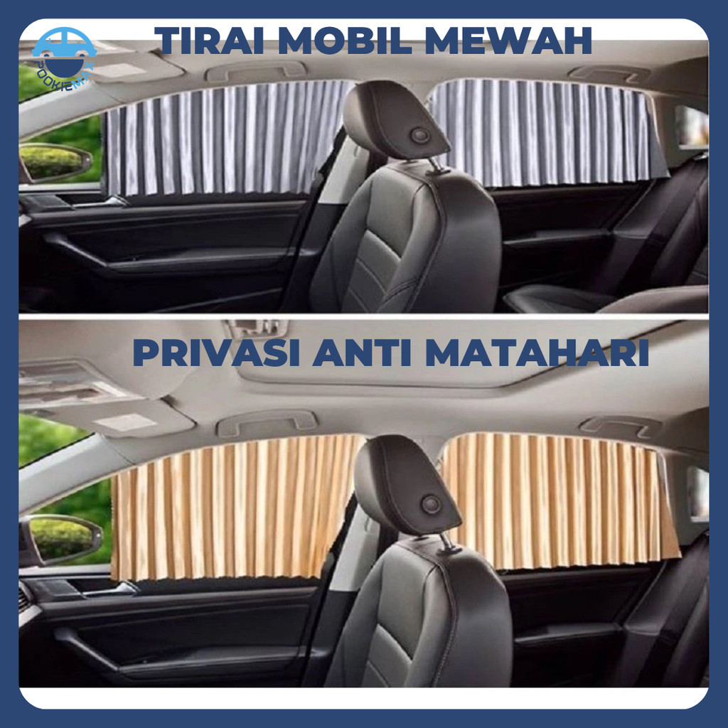 Jual Tirai Mobil Magnet Kaca Samping 4Sisi Universal Premium Hordeng ...