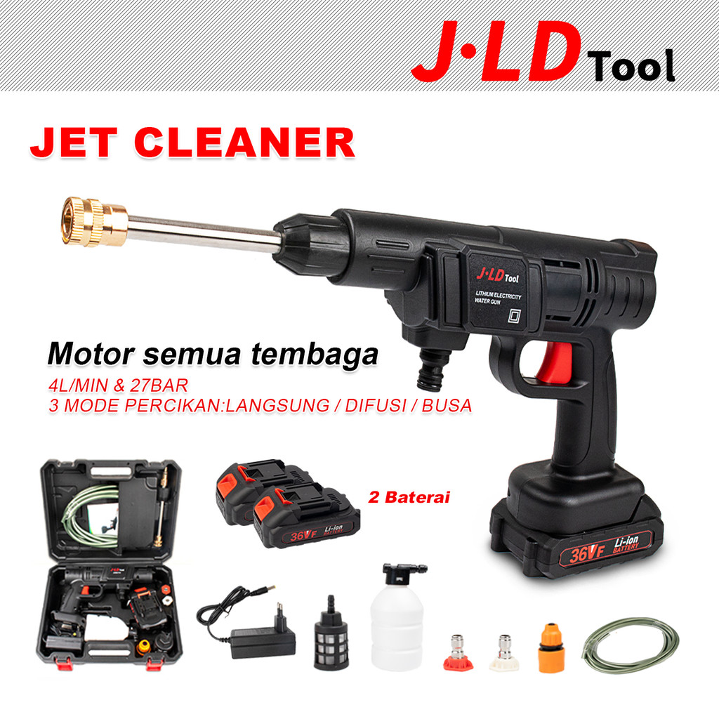 Jual JLD 36V Cordless Jet Cleaner mesin cuci mobil Steam Mesin Cuci AC ...
