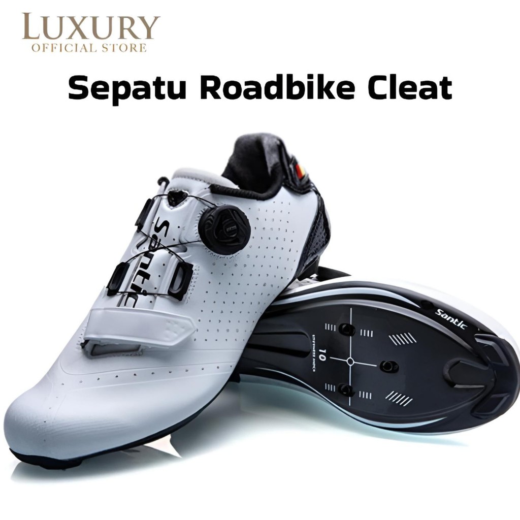 Jual Sepatu Cleat Road Bike Santic Sepatu Roadbike Sole Carbon ...
