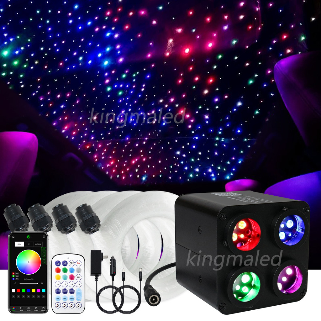 Jual 4 Port Twinkle Car Starry Sky Music Remote Control Car Roof Star ...