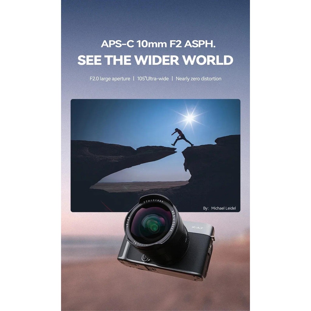 Jual TTArtisan 10mm F2 APS-C ASPH 105° Ultra-wide Angle Lens for Camera ...