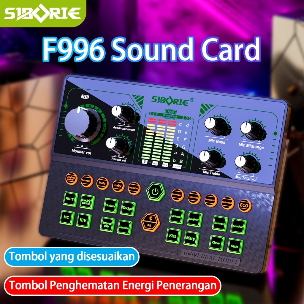 Jual soundcard F996 Mixer Bluetooth sound card Audio USB External for ...