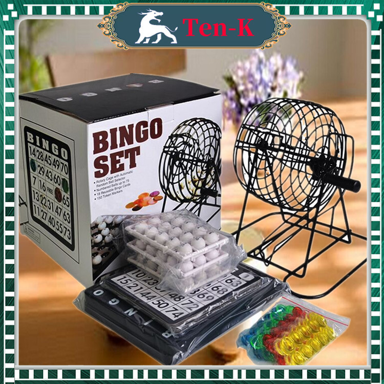 Jual Set Bingo Dengan Keranjang Puta / Bingo Party Game Set / Game ...