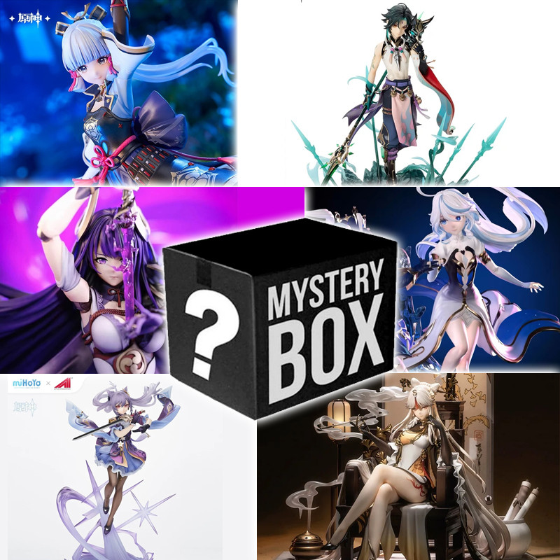 Jual Anime Figures Genshin Impact Blind Box Mystery Box Paimon Aether ...