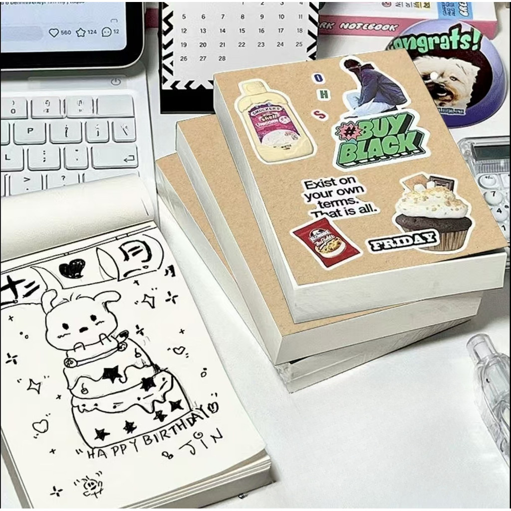 Jual Isi 250 Lbr Buku Tulis Catatan Draft Pad Notepad Aesthetic Kraft ...