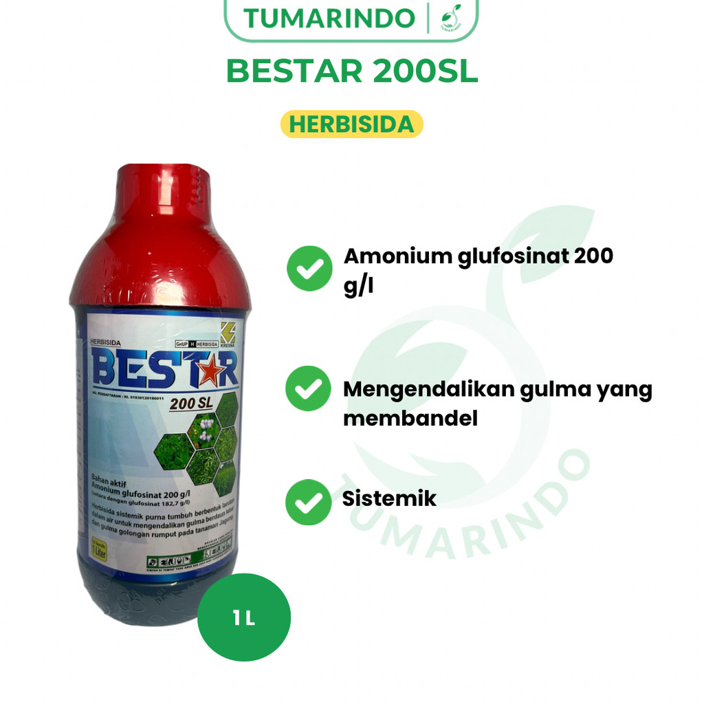 Jual Bestar 200sl 1 Liter Herbisida Sistemik Mengendalikan Gulma Rumput ...