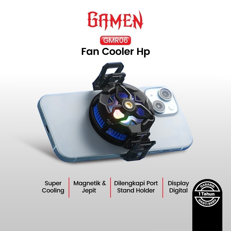 Jual GAMEN Fan Cooler Hp Gaming Magnetic RGB Light GMR06 Black Myth ...