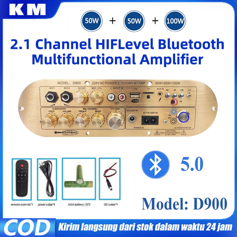 Jual D800/D900/D1000 High-Power Subwoofer BT Bluetooth Digital ...