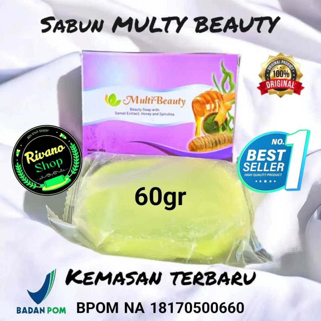 Jual SABUN MULTI BEAUTY 1 PICS 60GR ORIGINAL KEMASAN TERBARU | Shopee ...