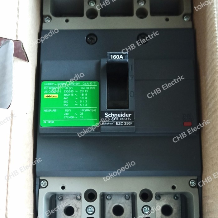 Jual Mccb Schneider Ezc250F 3P 18kA 100A 125A 160A 200A 225A 250A original - 100A | Shopee Indonesia