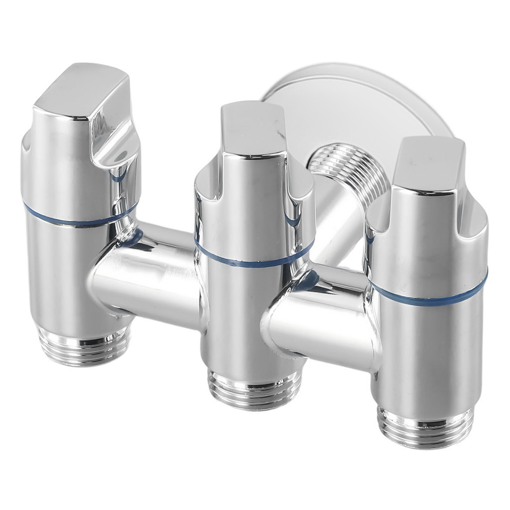 Jual Durable 3 Way Angle Valve Diverter Valve Anticorrosive Grey 4 ...