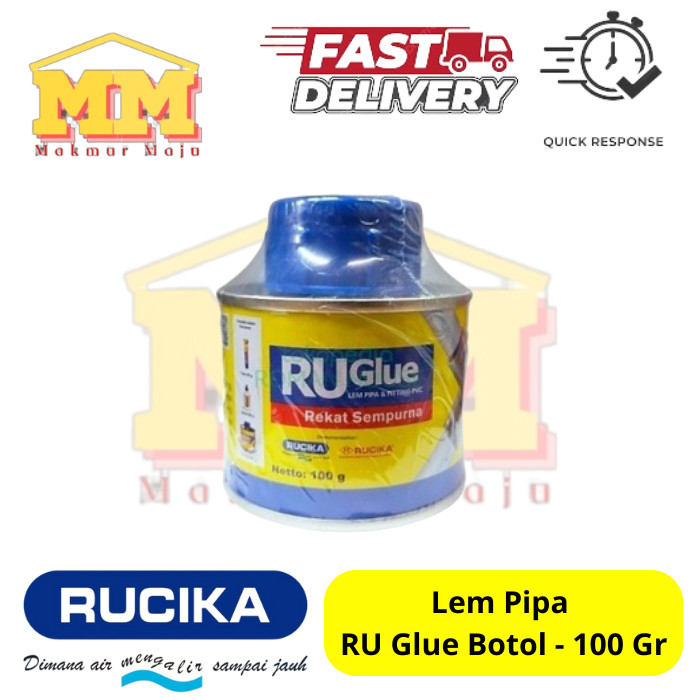 Jual Lem Fitting Pipa PVC True Glue Kaleng 100 gram - Rucika | Shopee ...