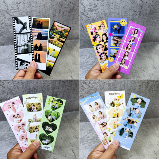 Jual cetak foto strip ukuran 13.7 x 5 cm / Photo strip custom part 2 ...