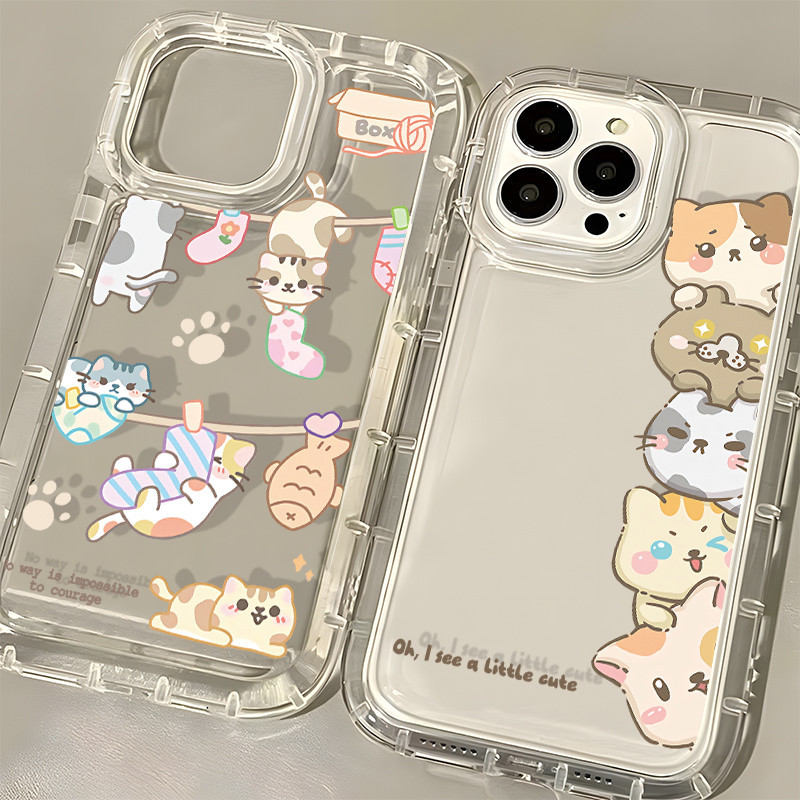 Jual Anti shock airbag anak kucing nakal Soft case OPPO a16 a17 Realme ...