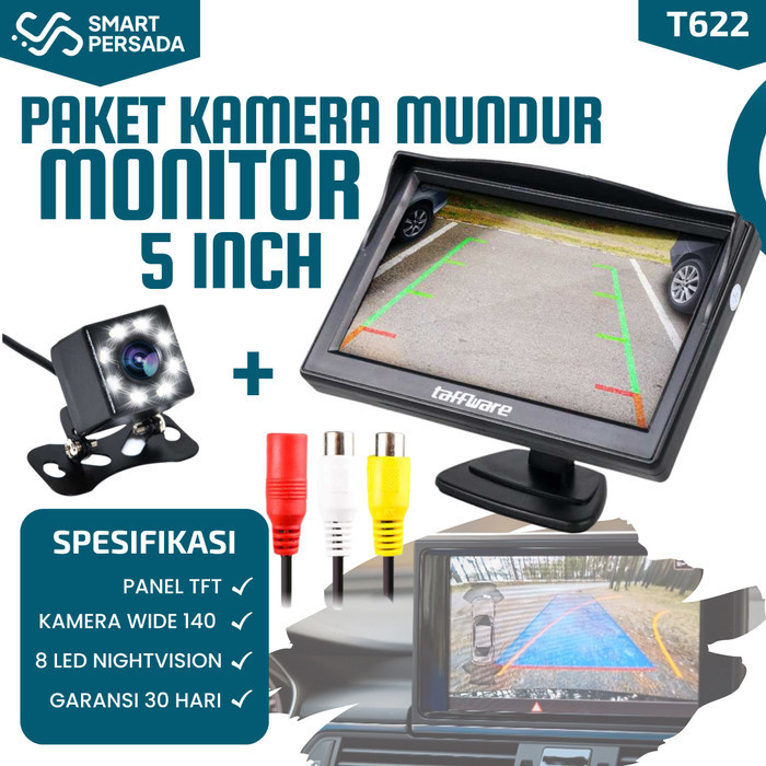 Jual Monitor Kamera Mundur Parkir Mobil 5 Inch Rear View Camera ...