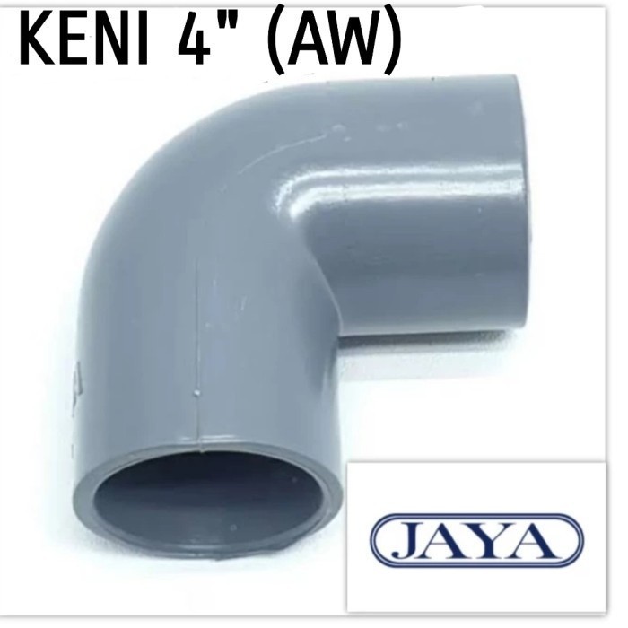 Jual Keni 4 inch AW JAYA Elbow 4 inch Knee Kenie L Knie 4" inch | Shopee Indonesia