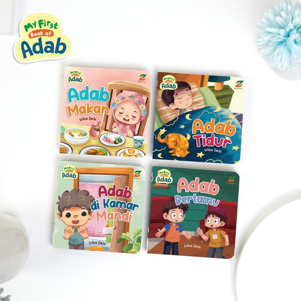 Jual My First Book of Adab - Isi 4 Buku Kecil / Mini Boardbook Adab ...