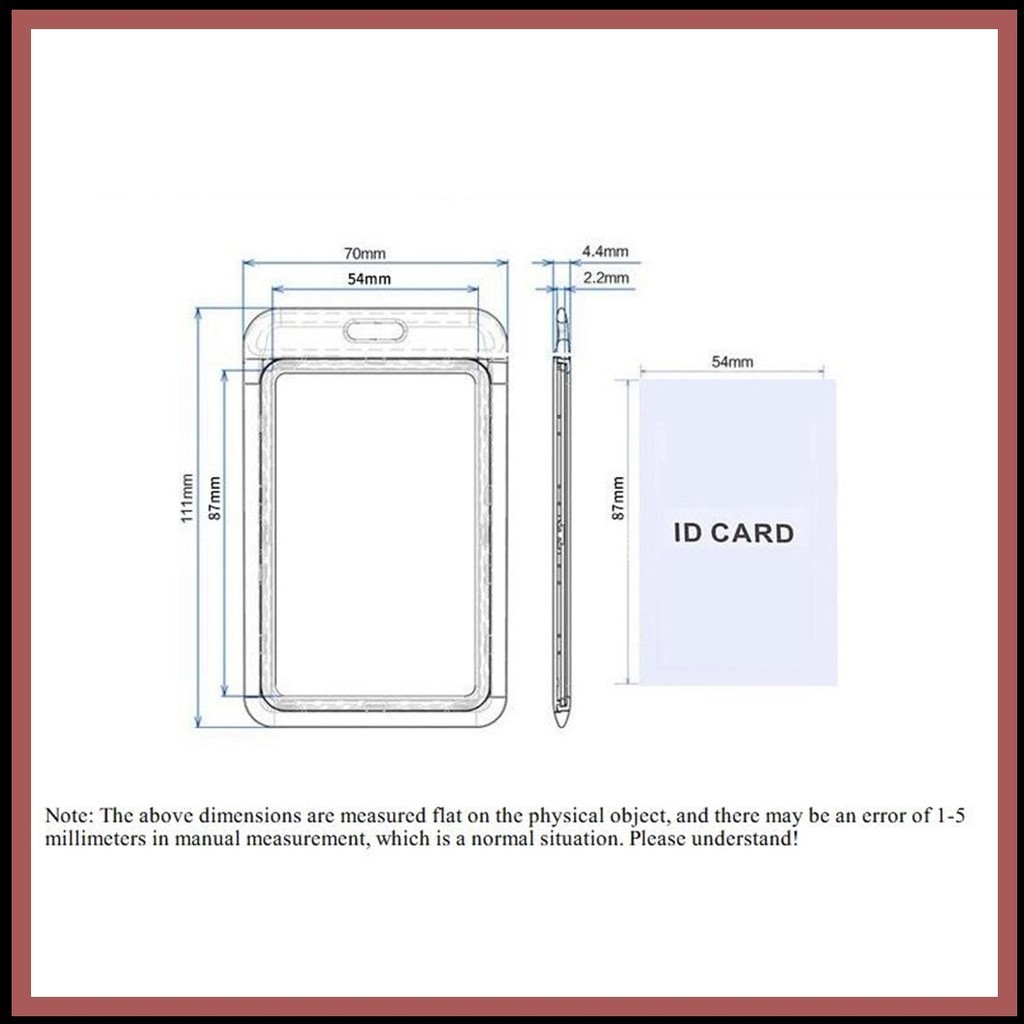 Jual ID Card Holder Card Frame ID Card NameTag Model Box | Shopee Indonesia