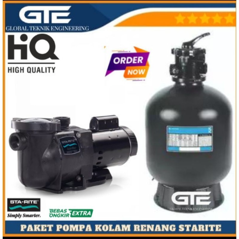 Jual Pompa Kolam Renang Starite 1,5HP + Sand Filter Kolam Renang ...