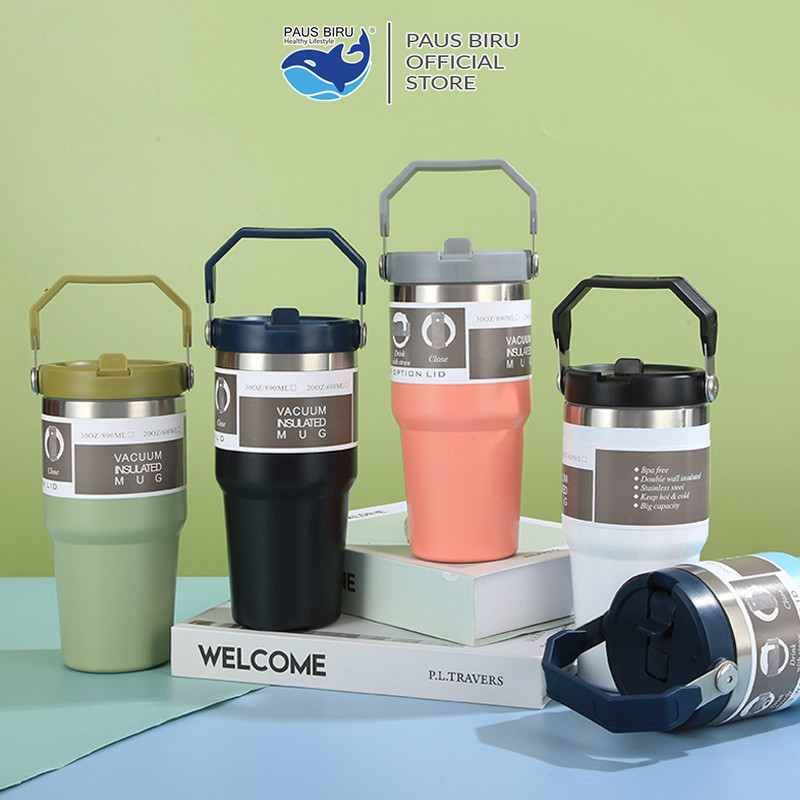 Jual Paus Biru - Tumbler Stainless Steel Thermos Botol Minum Tahan ...