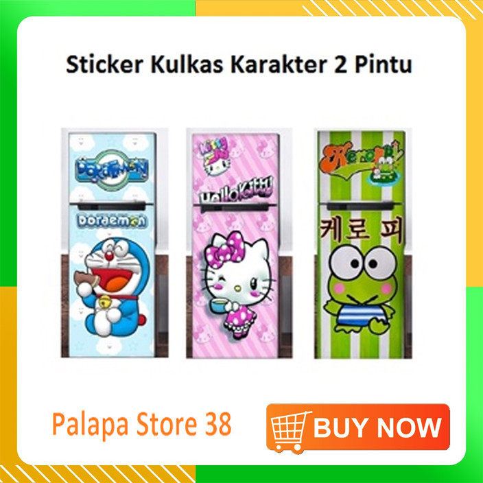 Jual Sticker Kulkas / Stiker Lemari Es 2 Pintu KARAKTER - Palapa Store ...
