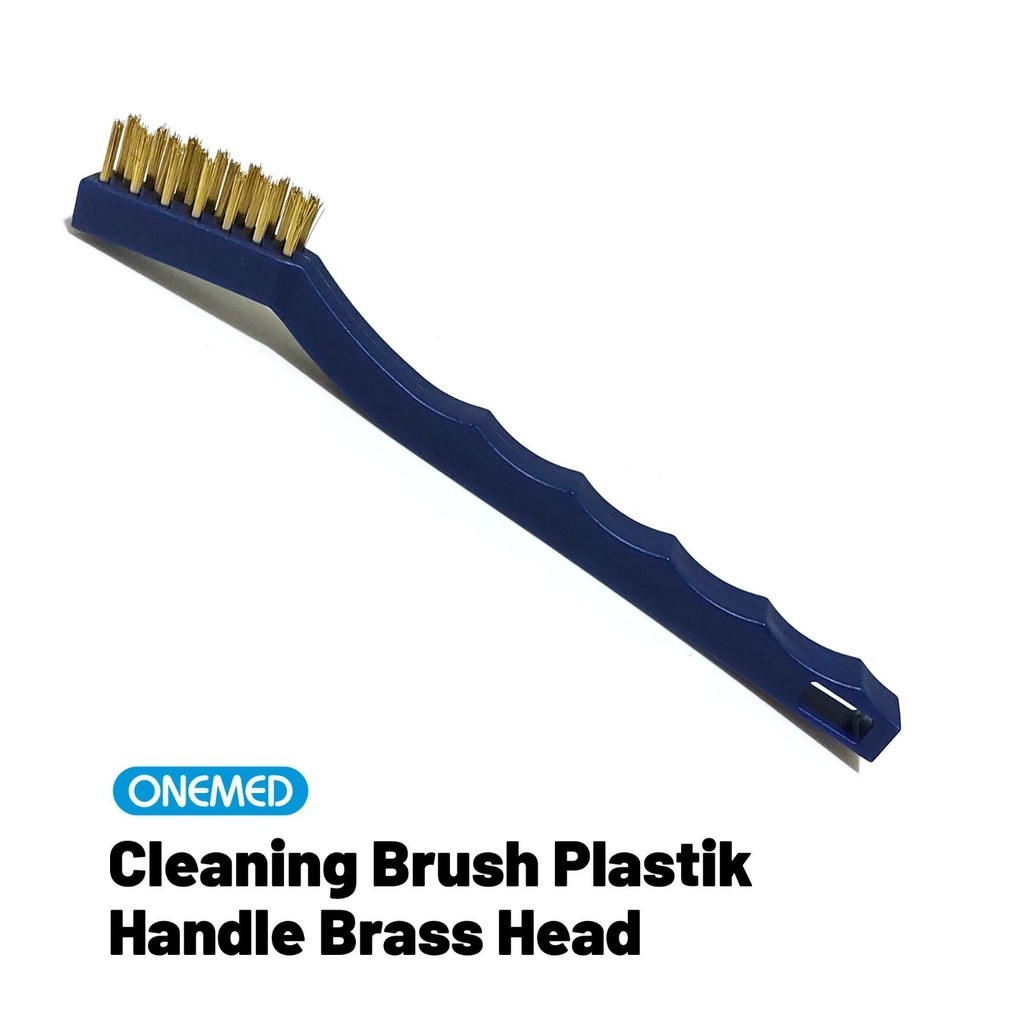 Jual ONEMED Instrument Cleaning Brush Plastic Handle Brass Head - Sikat ...
