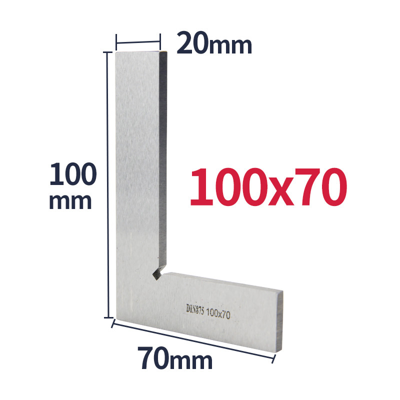 Jual 90 Degree Flat Edge Square Ruler Carpentry Square Metal Angle ...