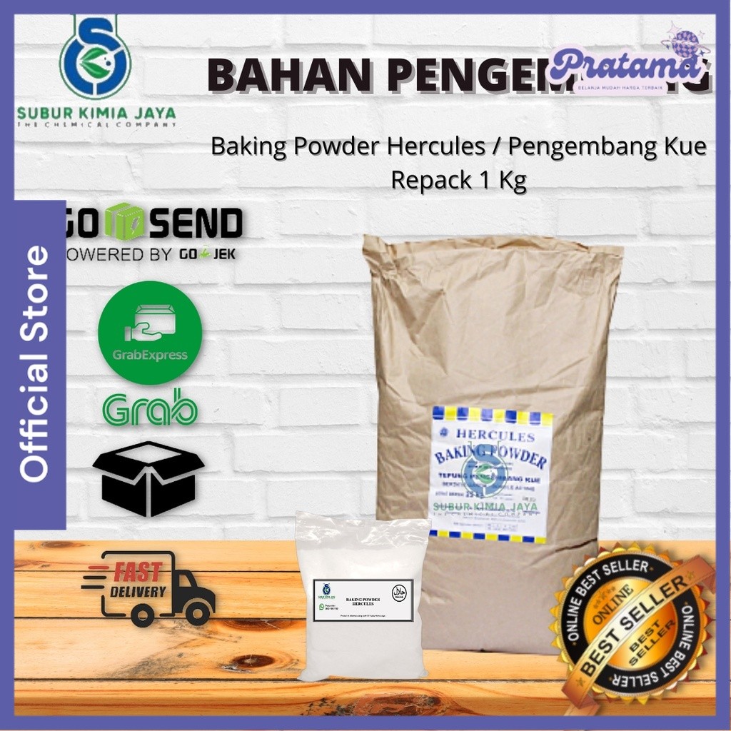Jual Baking Powder Hercules Double Acting / Pengembang Kue 1 KG ...