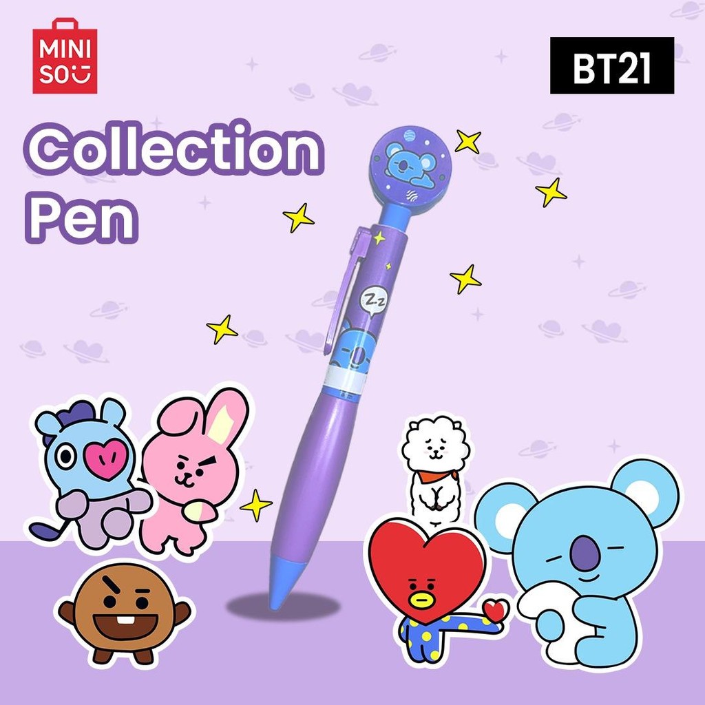 Jual MINISO x BT21 Collection Ballpoint Pen Kota | Shopee Indonesia