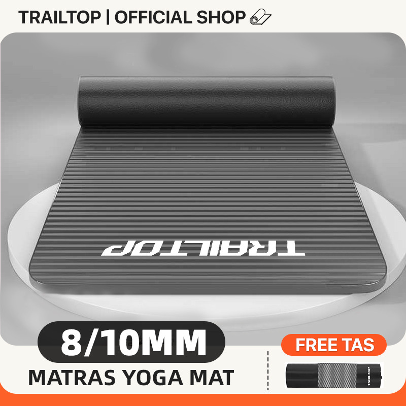 Jual TrailTop Matras Olahraga 8/10MM Matras Yoga Premium Anti Slip Yoga ...