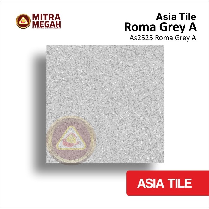 Jual KERAMIK ASIA TILE 25X25 ROMA GREY A | Shopee Indonesia