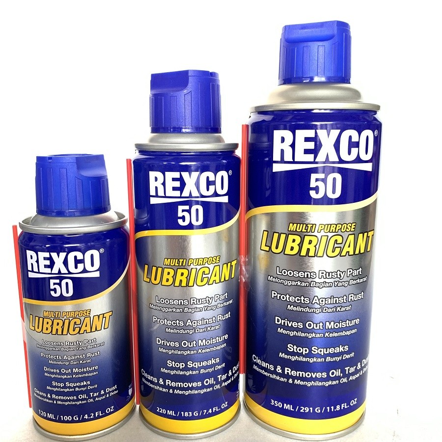 Jual REXCO 50 120ml 220ml 350ml Pelumas Anti Karat Serbaguna ...