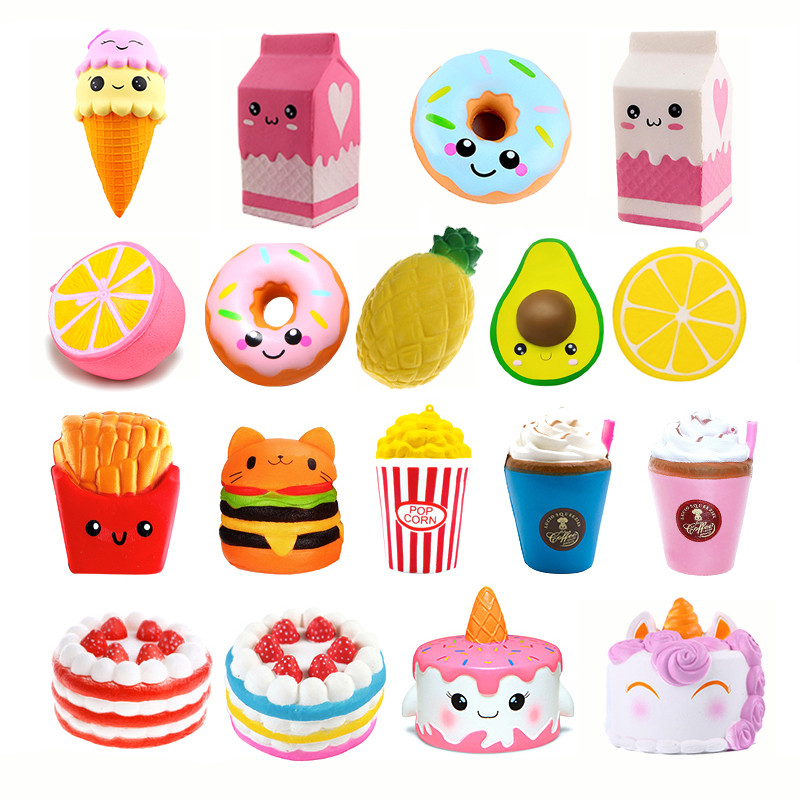 Jual Jumbo Stress Relief Squishy Toys Kawaii Popcorn Fries Panda ...