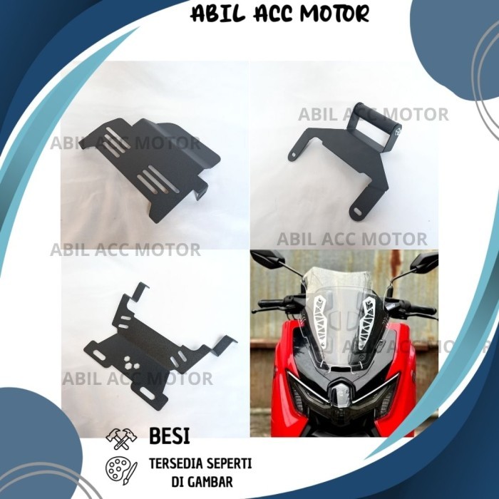 Jual BRACKET HOLDER GARNISH VISOR WINDSHIELD BREKET PLAT NOMOR COVER ...