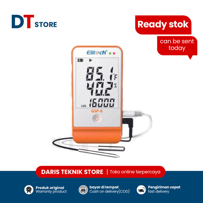 Jual Elitech GSP-6 ORIGINAL Humidity & Temperature Data Logger GSP6 GSP ...