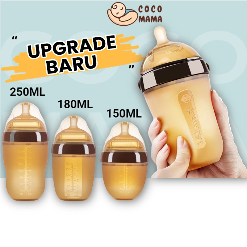 Jual CoCo Botol Susu Bayi Silikon Leher Lebar (WIDE NECK) / Botol Bayi Dengan Sedotan / BPA FREE ...