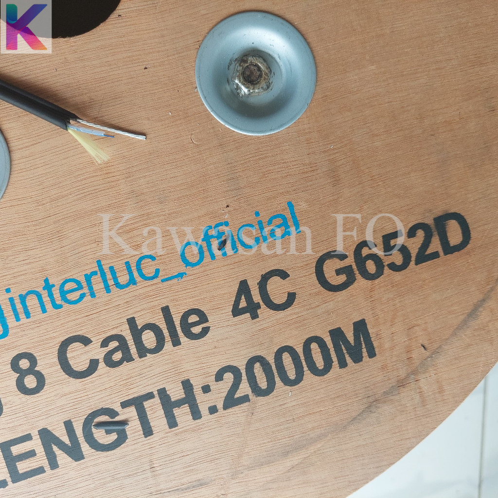 Jual Interluc KU Mini 4 Core Fig 8 2000M Kabel Fiber Optic Cable Fig8 ...