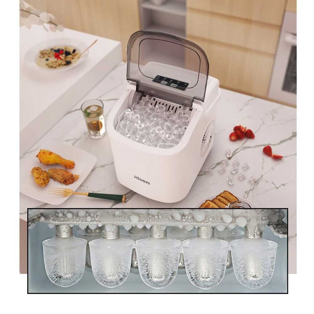 Jual Hicon Mesin Es Batu Kristal Otomatis Mini Portable Ice Maker 15kg ...