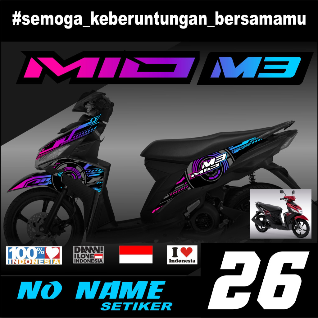 Jual STICKER STRIPING MIO M3 | DECAL STIKER SETRIPING MIO M3 TERLARIS ...