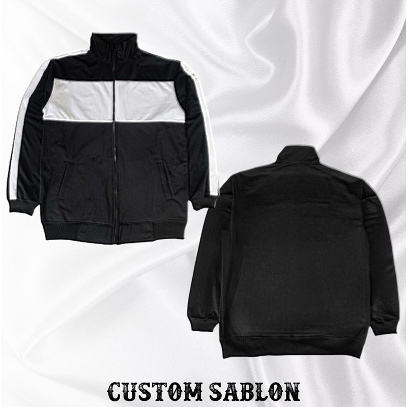 Jual Jacket Tracktop Custom Bahan Premium Sablon Dtf Free Custom Nama ...