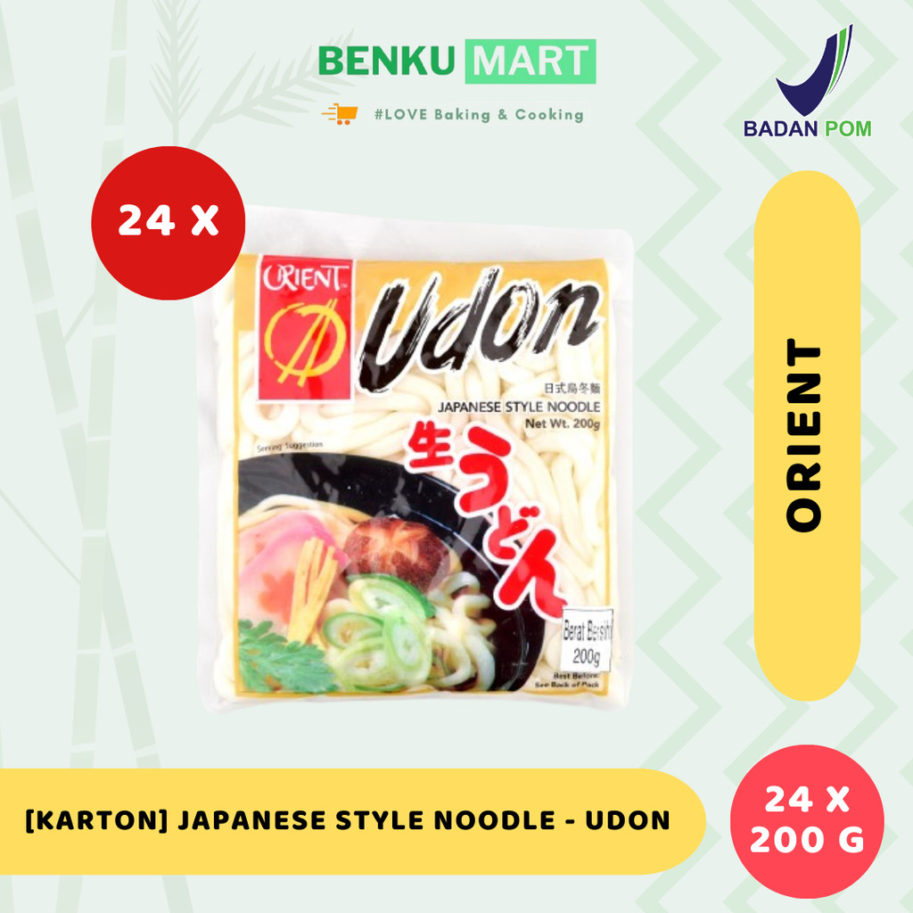 Jual [KARTON] Udon Orient Halal 200 Gr | Japanese Style Noodle | Shopee ...