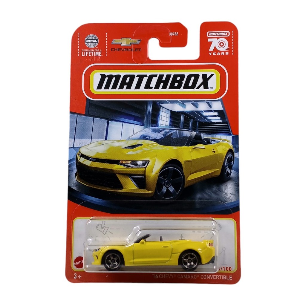 Jual Matchbox 16 Chevy Camaro Convertible Kuning - MBX 930S | Shopee ...