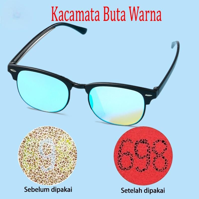 Jual Kacamata Buta Warna Parsial Merah Hijau Atau Kelemahan Penglihatan ...