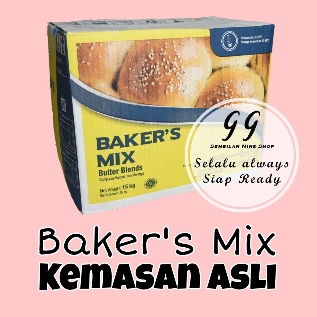 Jual BAKERS MIX Anchor 15 KG Dus Asli Mentega Margarine Baker Baker's ...